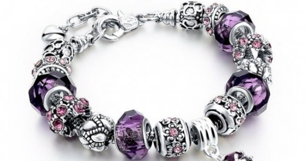 BRATARA FEMEI TIP PANDORA AMETHYST SPECIAL REGLABIL
